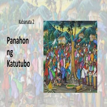 Panahon ng Katutubo | PPTX