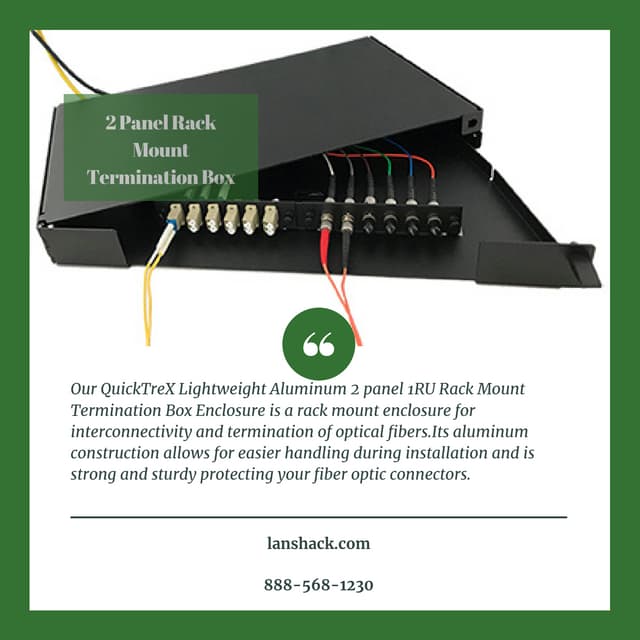 2 Panel Rack Mount Termination Box | PDF