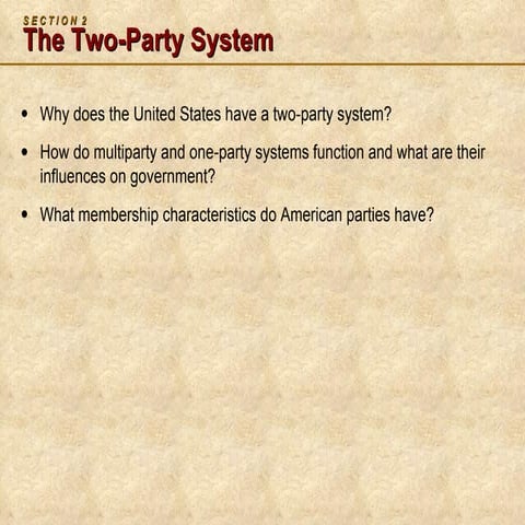 2 party system | PPT