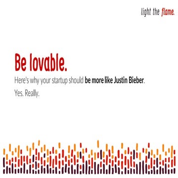 Be lovable - smart startup growth | PPT