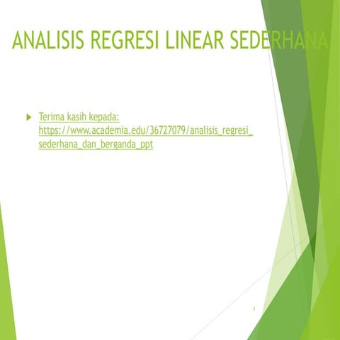(#2) Pengantar Analisis Regresi Sederhana.ppt