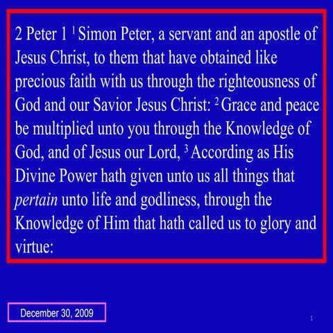 2 Peter 1a | PPT