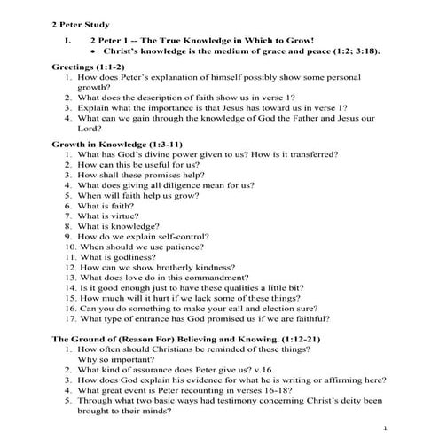 2 Peter study | DOCX