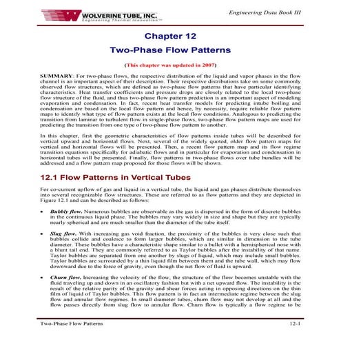 2 phase flow patterns well eplained in the document | PDF