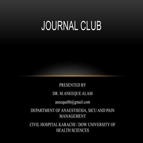 journal club | PPTX