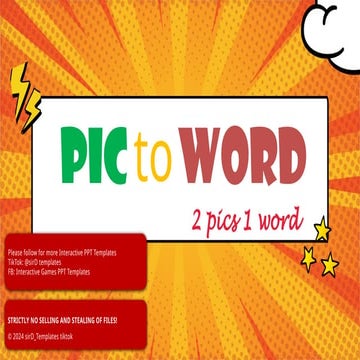 2 pics 1 word interactive PPT for class presentation | PPTX