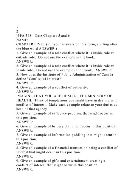 Chapters One and Two Quiz--PPA 5682NAME1. The conceptu.docx