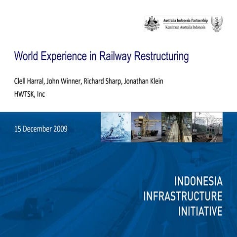 Indonesia Infrsatructure Initiative - World Experience Railway ...
