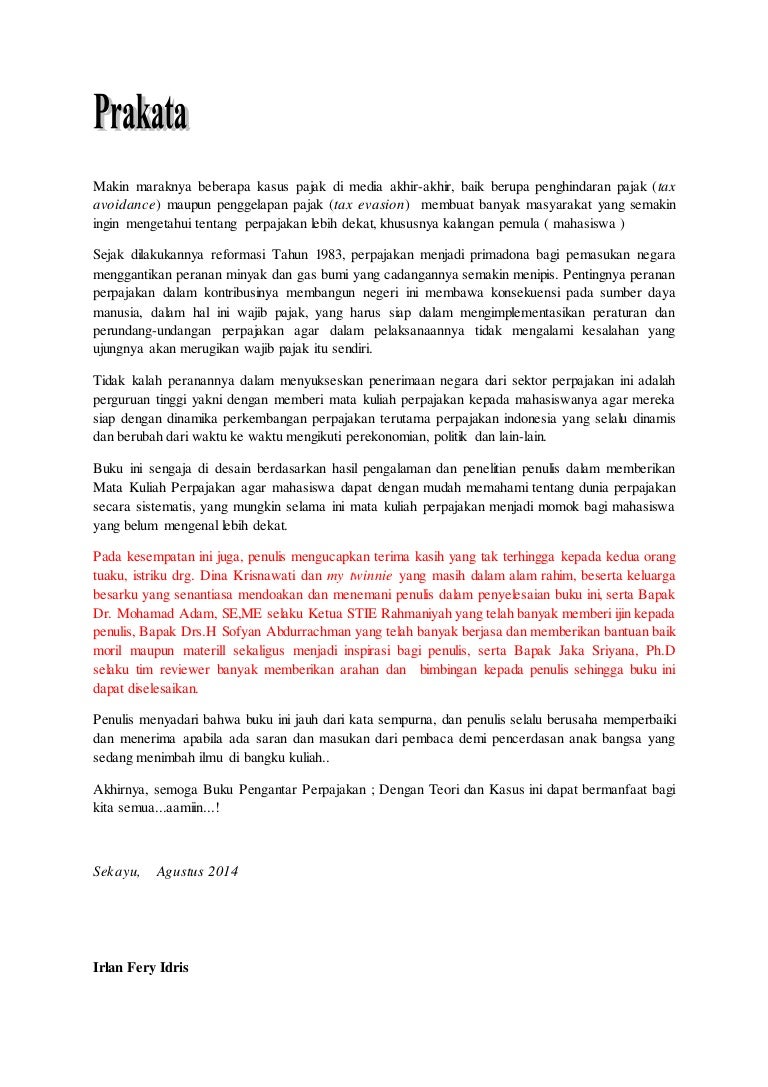 2 prakata buku pajak