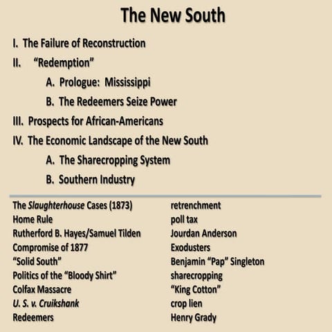 2 presentation the new south | PPTX