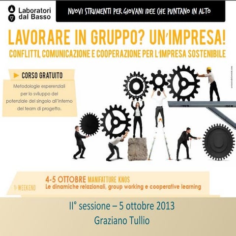 Le dinamiche relazionali, group working e cooperative learning 2 parte | PPT