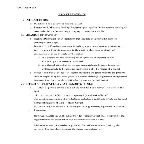 2) private caveats | PDF