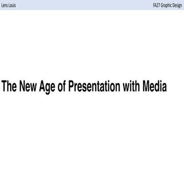 Professional presenting with media | PPT