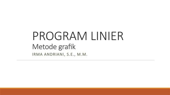 Linier Program | PDF