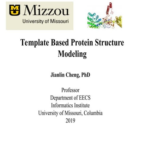 Template Based Protein Structure Modeling Ppt