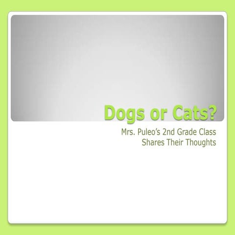 Dogs vs cats | PPS