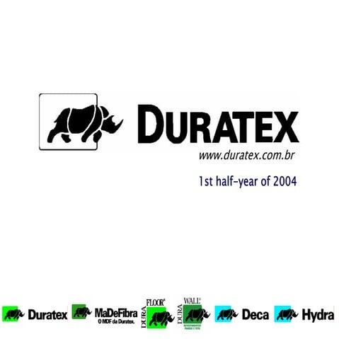 Duratex - 1st Half 2004 | PPT