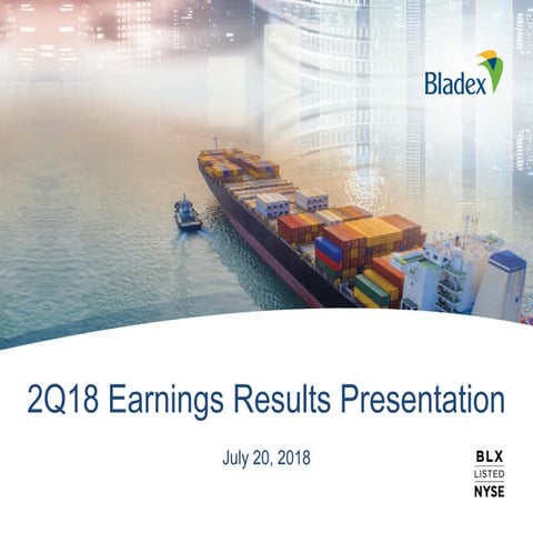 2Q18 Earnings Presentation | PPT