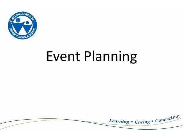 ONTAP - Event Planning | PPTX ONTAP - Event Planning | PPTX
