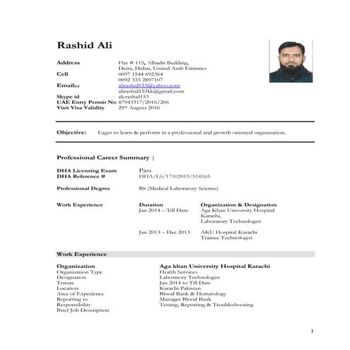 (2) rashid uae cv | PDF