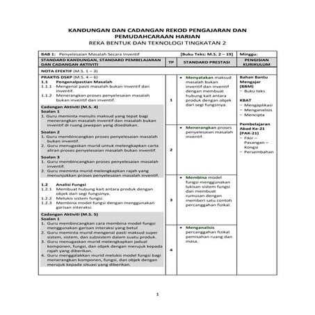 2 rbt kandungan-dan-cadangan-rekod-pembelajaran-dan-pemudahcaraan ...
