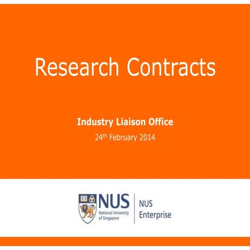 Research Contracts - ILO | PDF
