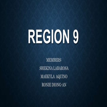 Region 9: Authors and Representative Text | PPTX