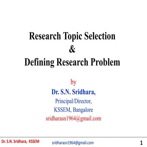 2 research methodology topic selection | PPTX