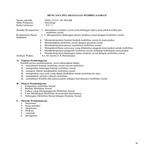 RPP KTSP kelas IV IPS | DOCX