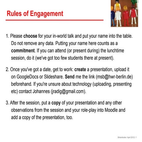 week 3: rules of engagement | PDF