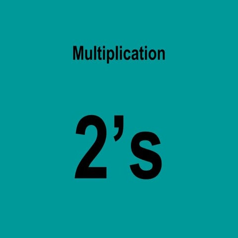 2's - Multiplication Facts | PPT | Physics | Science