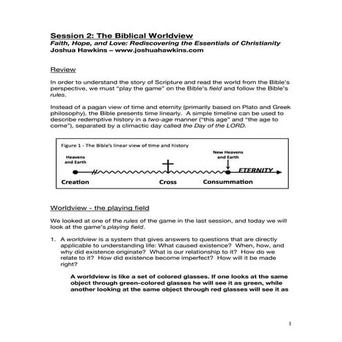Biblical Worldview - part 2 | PDF