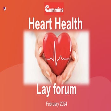 Lay forum Heart Health Powerpoint Presentation | PPTX