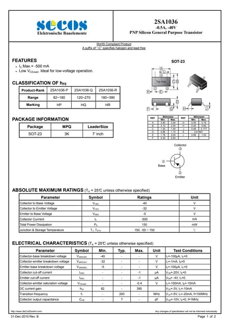 Original Transistor PNP 2SA1145 A1145 TO 92 New TOSHIBA | PDF
