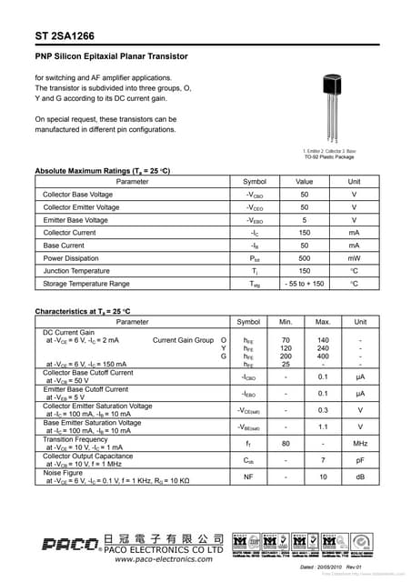 Original Transistor PNP 2SA1145 A1145 TO 92 New TOSHIBA | PDF