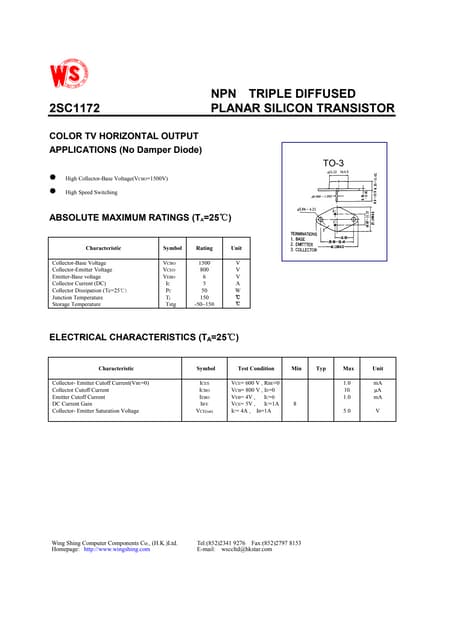 Original PNP Transistor 2SB688 B688 8A 120V New Toshiba | PDF