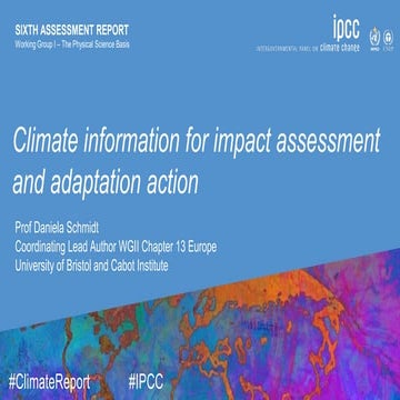 Importance of the WG1 climate information for WG2 assessment | PPT