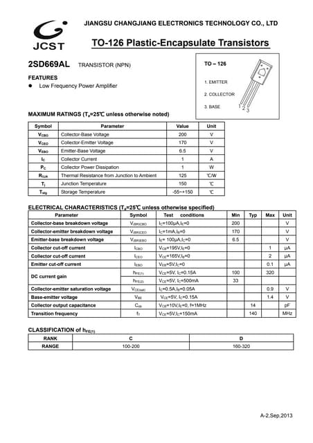 Original NPN Transistor ZTX651 651 TO-92 New | PDF