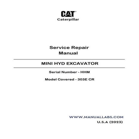 303E CR CATERPILLAR MINI HYD EXCAVATOR SERVICE REPAIR MANUAL HHM - PDF FILE | PDF