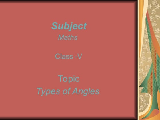 Types of angles | PPT