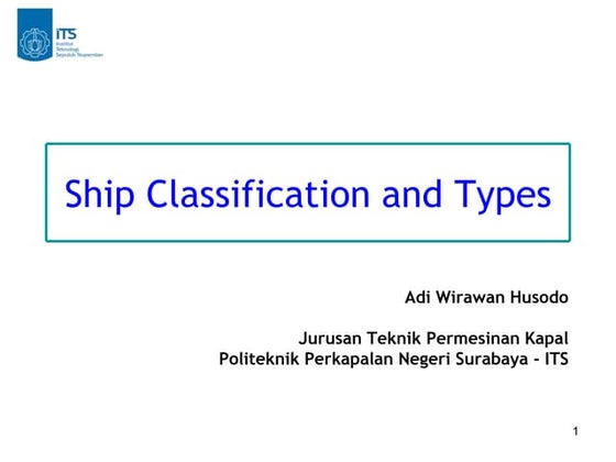 Ship classification and types | PPTX