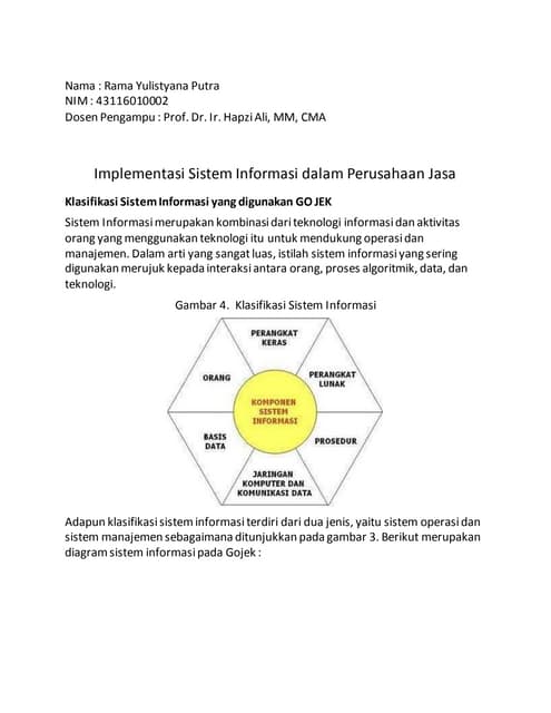 Analisis Penerapan Sistem Informasi pada PT GO-JEK Indonesia | PDF
