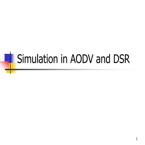 2 simulation in aodv and dsr | PDF | Computer Networking | Computing