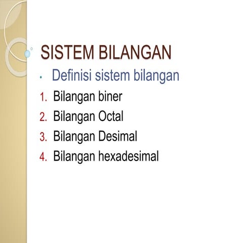 sistem bilangan | PPTX
