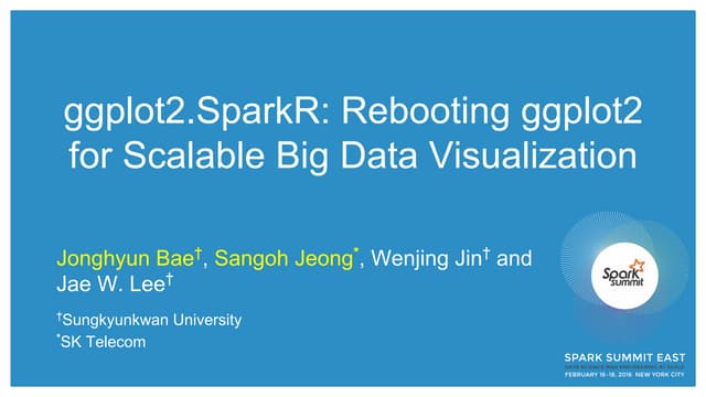 ggplot2.SparkR: Rebooting ggplot2 for Scalable Big Data Visualization ... ggplot2.SparkR: Rebooting ggplot2 for Scalable Big Data Visualization ...
