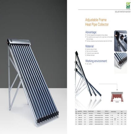 Newest solar collector with adjustable frame | PPT