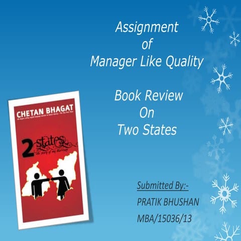 2 states book review | PPTX