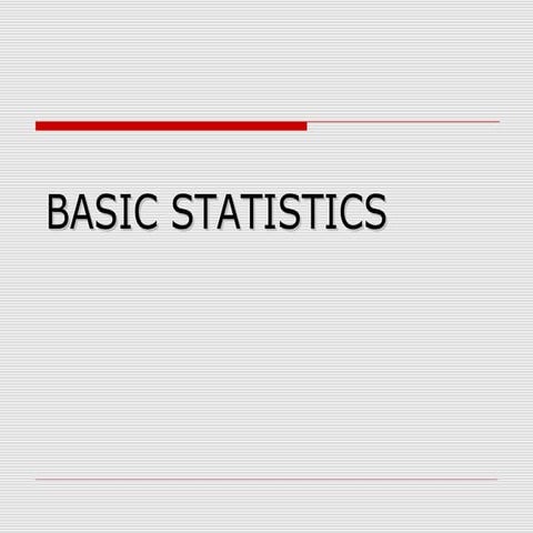 Statistics Introduction Ppt