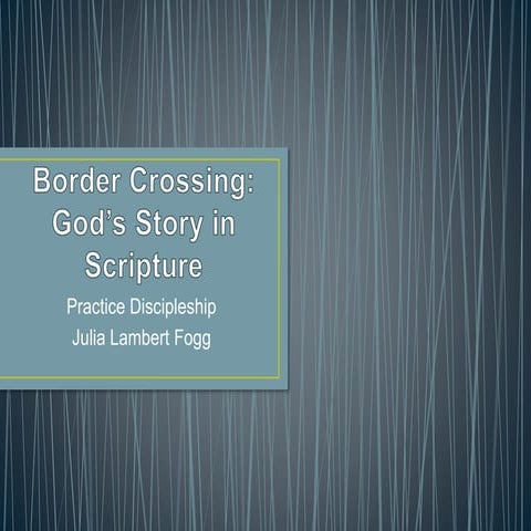 PD2015 Story of Scripture | PPT