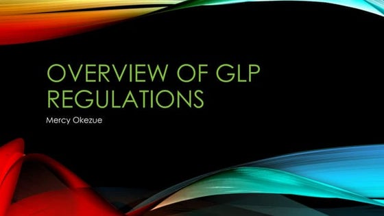 Good laboratory practices GLP | PPT
